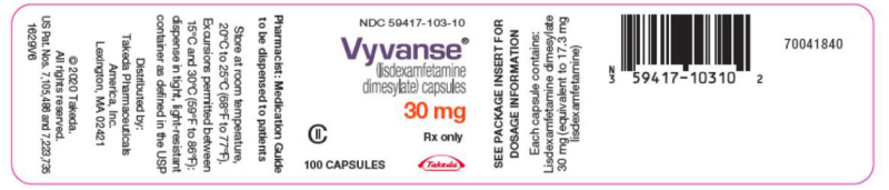 (Approval lapsed) Vyvanse lisdexamfetamine dimesylate capsules 30mg ...